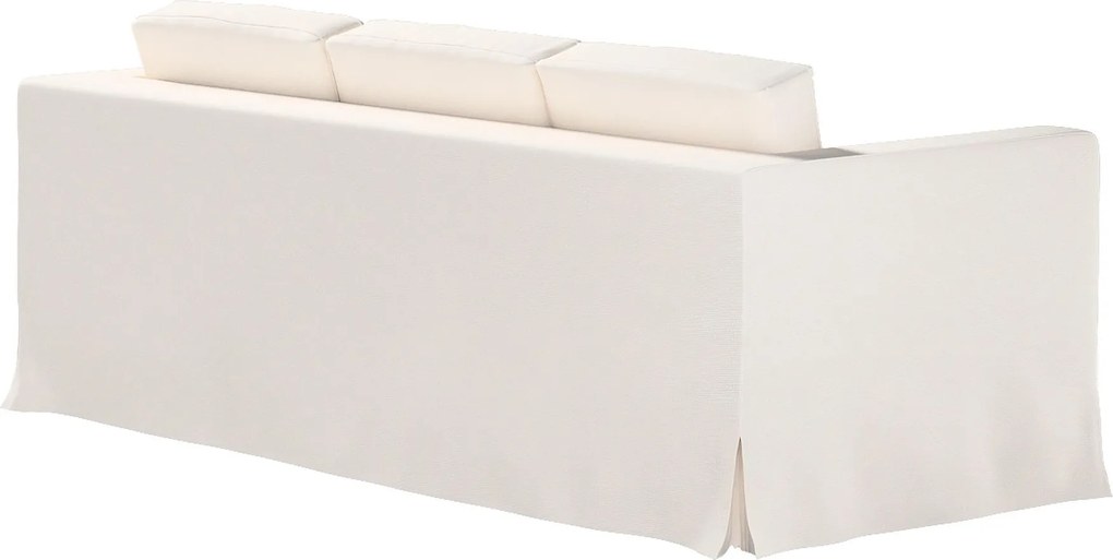 Potah na pohovku IKEA Karlanda 3-místná nerozkládací, dlouhý barva béžová látka pletený vzor