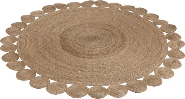 Přírodní kulatý jutový koberec Oriental - Ø 220 cm