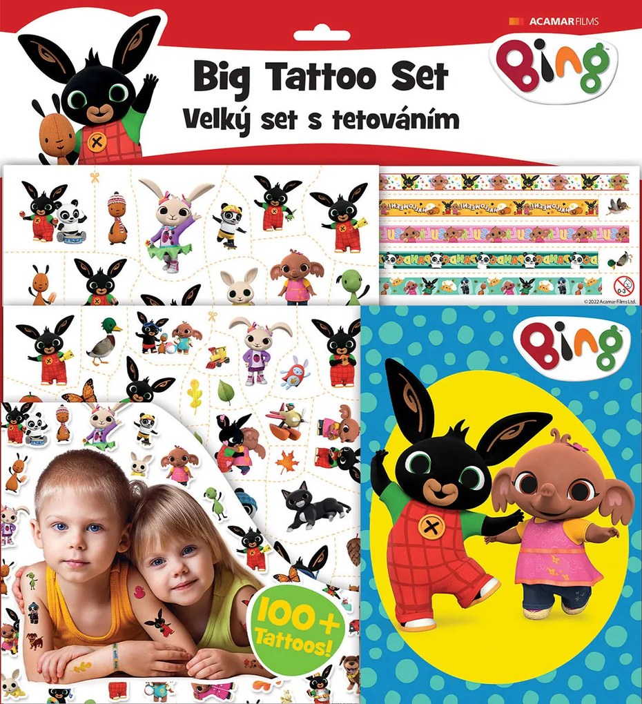JIRI MODELS Velký set sešit s tetováním Králíček Bing 4