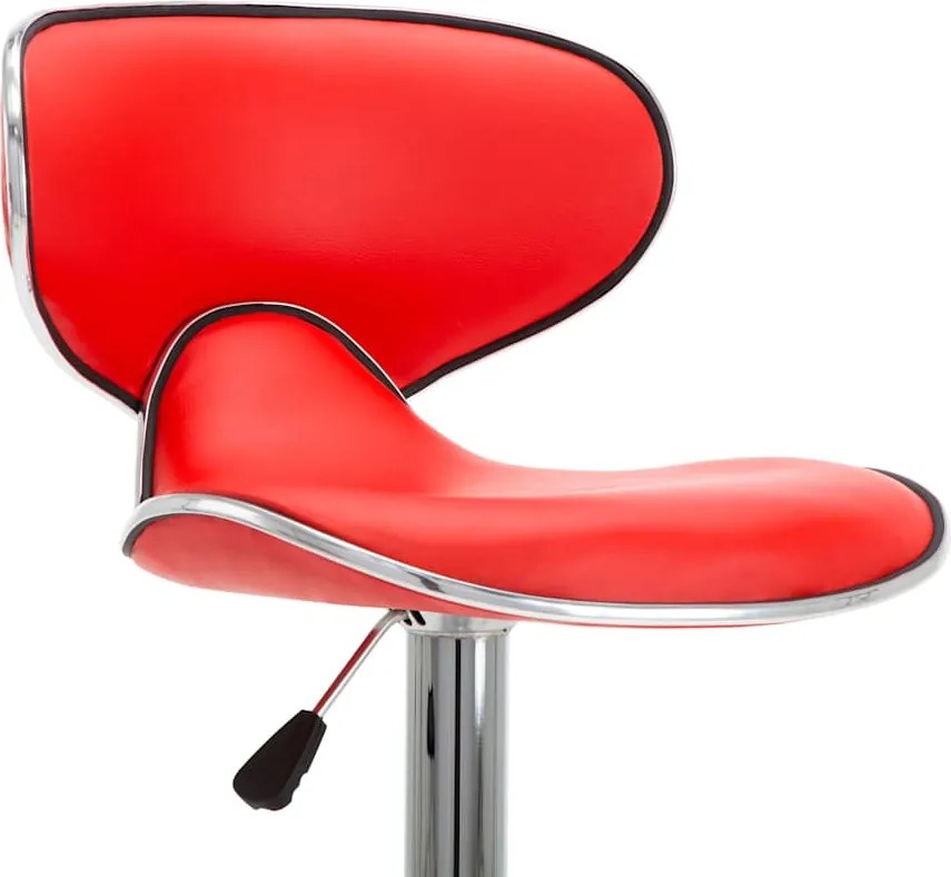 323645 Bar Stools 2 pcs Red Faux Leather 323645