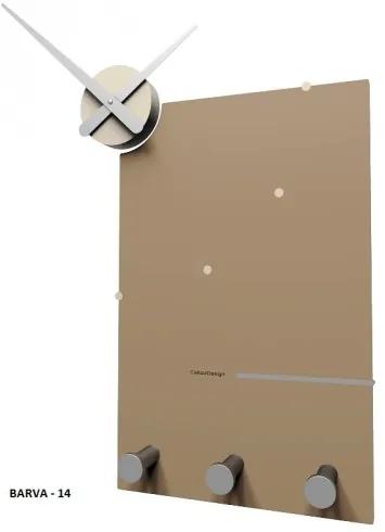Designové hodiny 10-130 CalleaDesign Oscar 66cm (více barevných variant) Barva čokoládová-69 - RAL8017