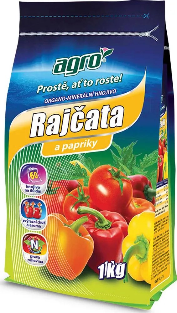 Organo-minerální hnojivo Rajčata a papriky Agro 1 kg 000626