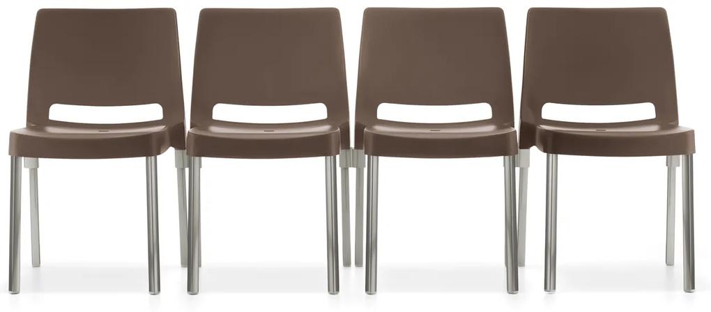 PEDRALI - Židle JOI 870 DS - hnědá