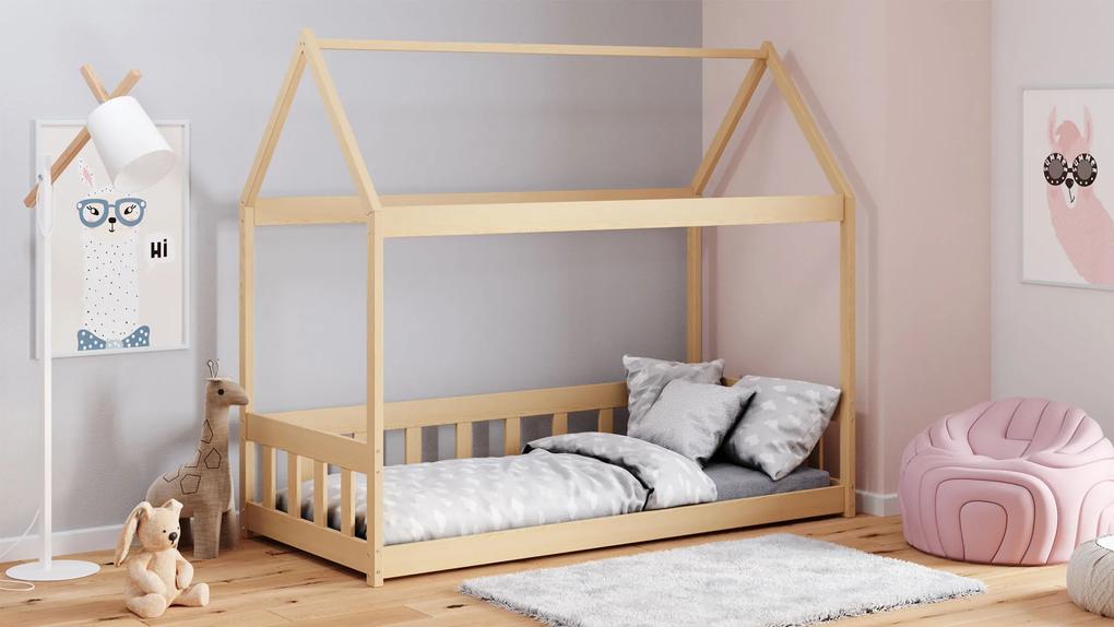 Dětská postel domeček BOBY - přírodní