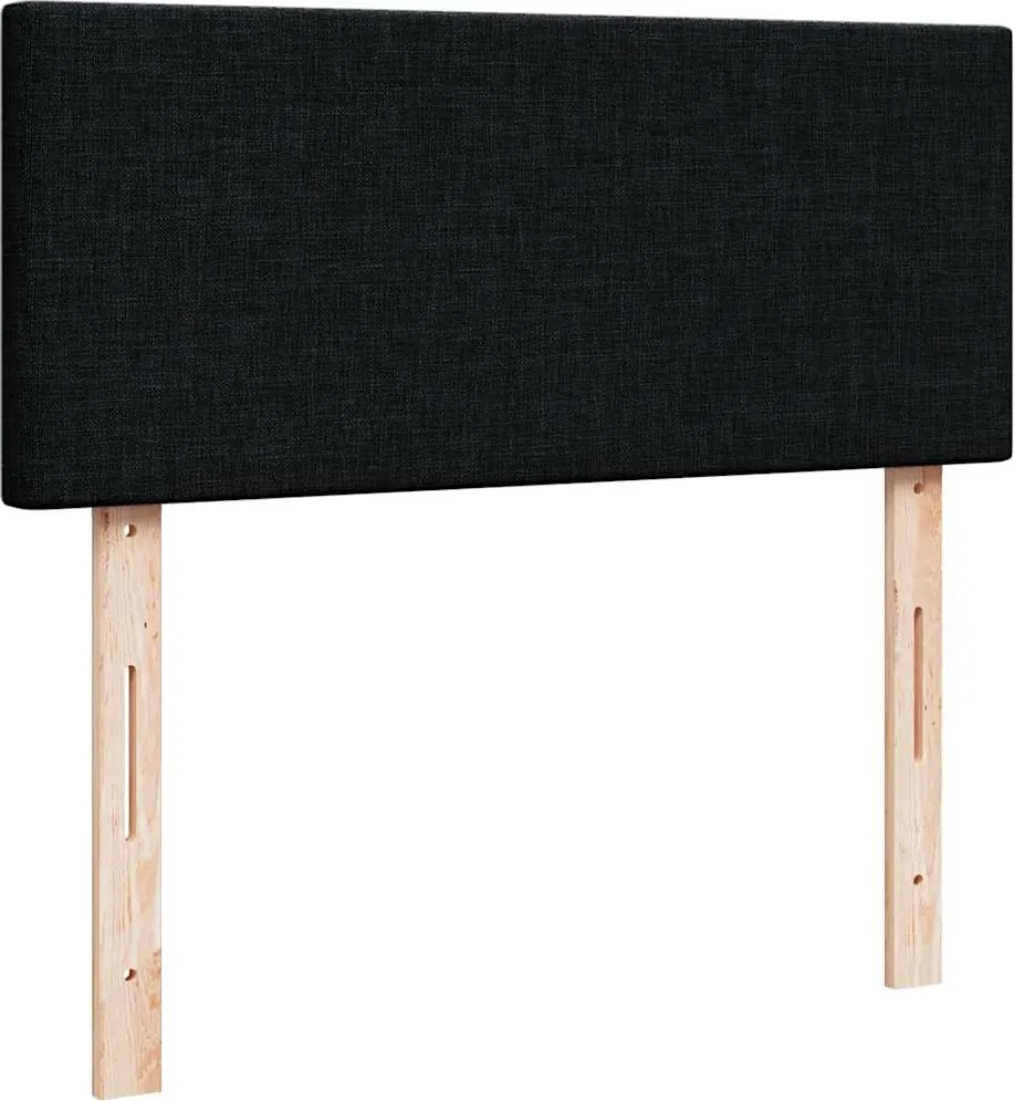 Box spring postel s matrací černá 120x200 cm textil 3287030