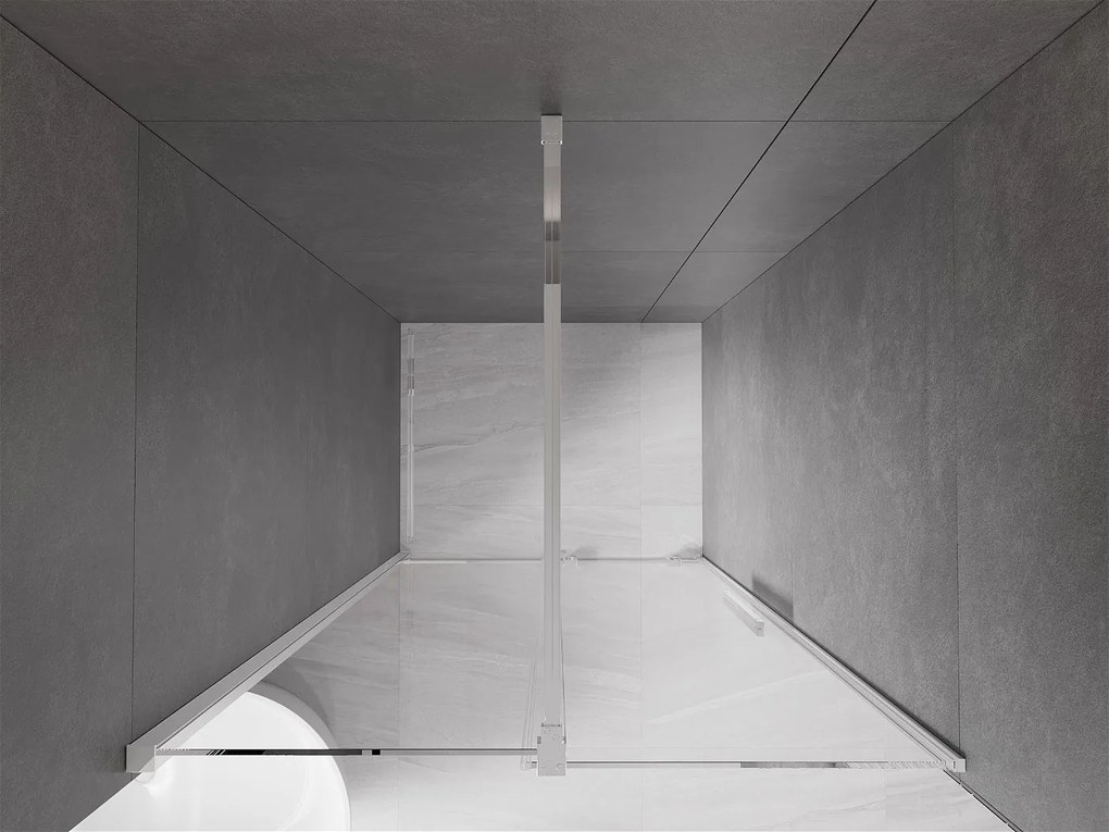 Mexen Velar, posuvné dveře do otvoru 85x200 cm, 8mm čiré sklo, chromová, 871-085-000-01-01