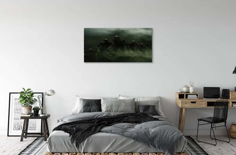 Obrazy na plátně Zombie mraky 100x50 cm