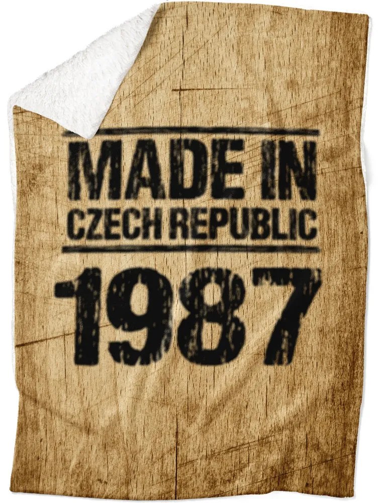 Deka Made In (rok: 1987, Podšití beránkem: ANO)