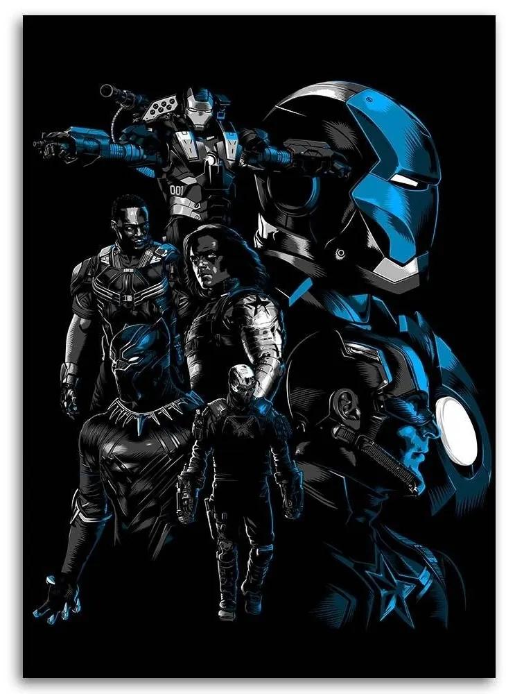 Gario Obraz na plátně Všechny postavy z populárního filmu Captain America - Alberto Perez Rozměry: 40 x 60 cm