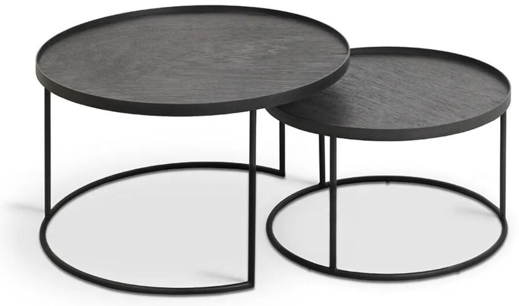 Designové konferenční stolky Round Tray Coffee Table Set Small