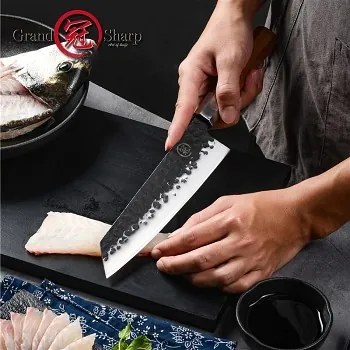 Nůž Kiritsuke 8" GRAND SHARP TOKUŠIMA vysoce uhlíková ocel