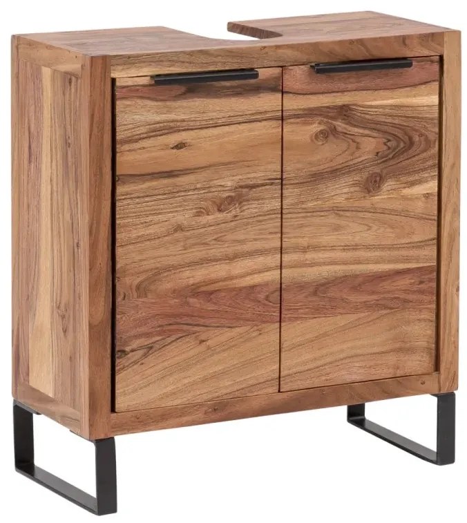 furniture-nabytek.cz - Sada koupelnového nábytku Sidora light z akácie, lakované, hnědé