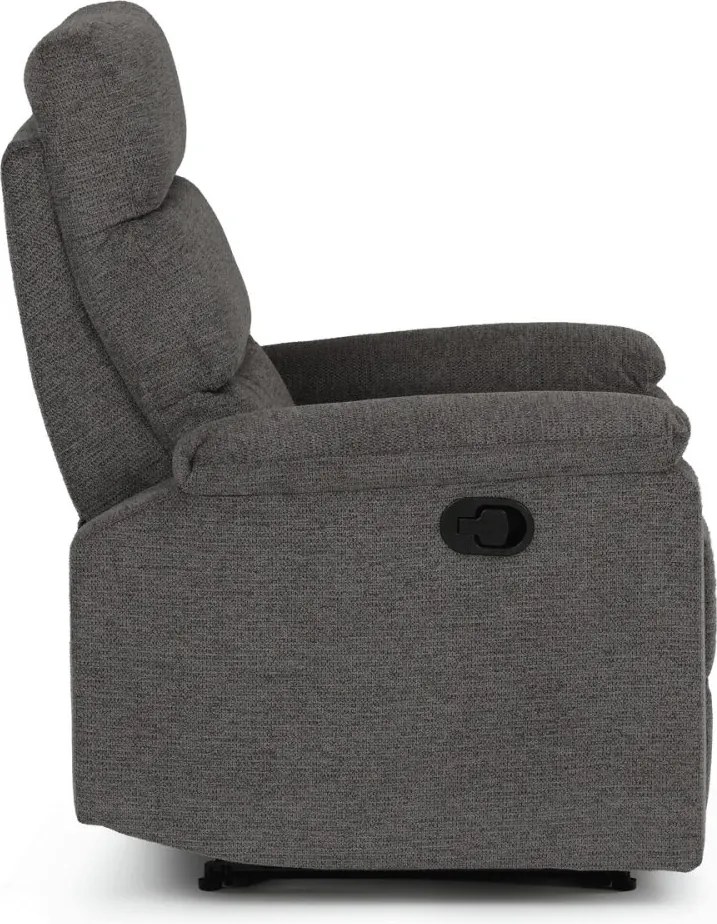 Sedací souprava, polohovací, šedá, látka, ASD-C5980 GREY2