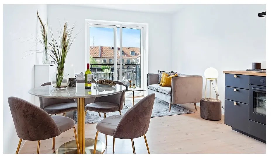Světle šedé sametové jídelní židle v sadě 2 ks Geneve – House Nordic