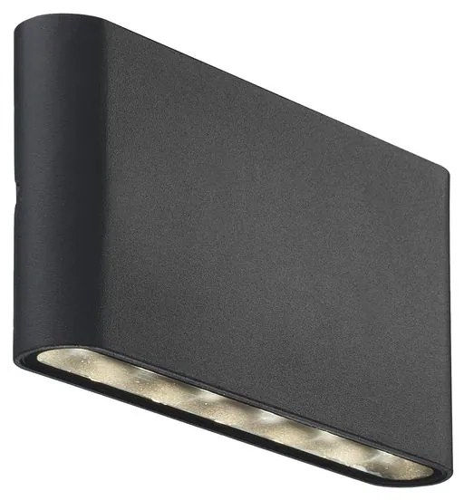 Venkovní světlo Nordlux Kinver (černá) Venkovní nástěnná svítidla kov, sklo IP54 84181003