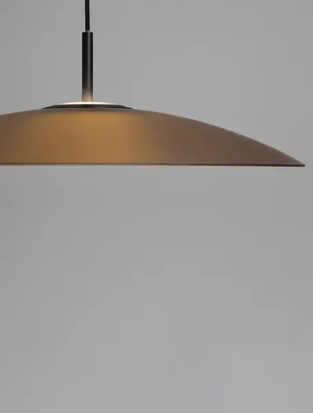 LED černo-moce hnědý moderní lustr Polifemo