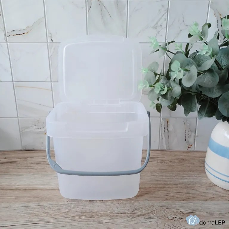 ÚLOŽNÝ BOX S PLASTOVOU KAPSIČKOU varianta: transparentní 3l