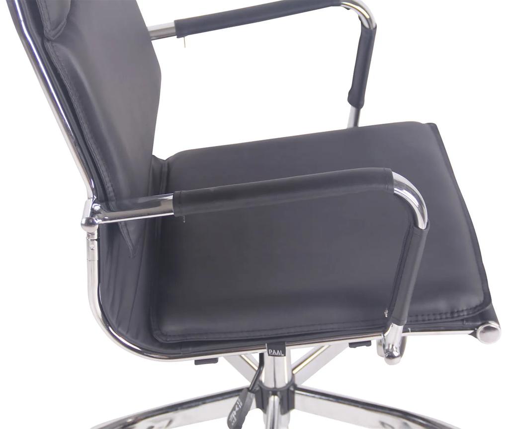 Kancelářská židle Sawston - umělá kůže | černá