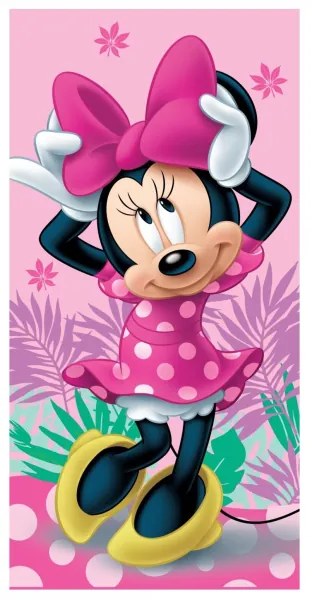 Jerry Fabrics Osuška Minnie pink 02 70x140 cm