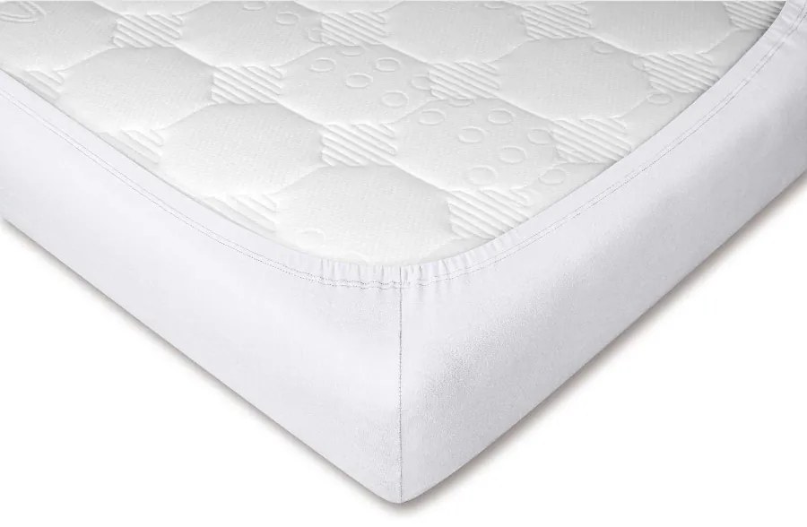 DADKA Jersey prostěradlo bílé Rozměr 80x220x20