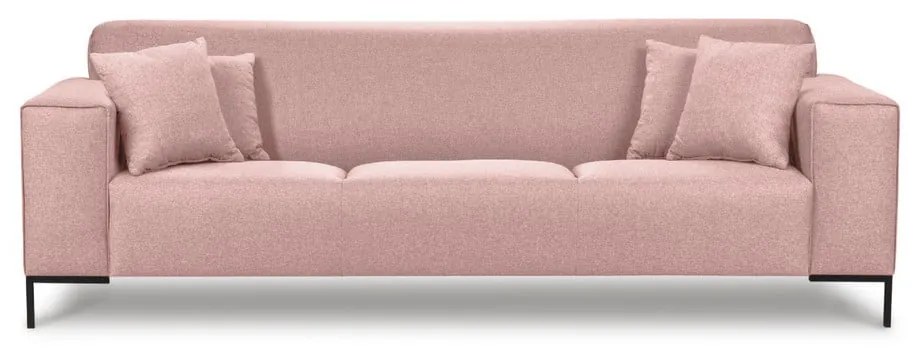 Růžová pohovka Cosmopolitan Design Seville, 264 cm