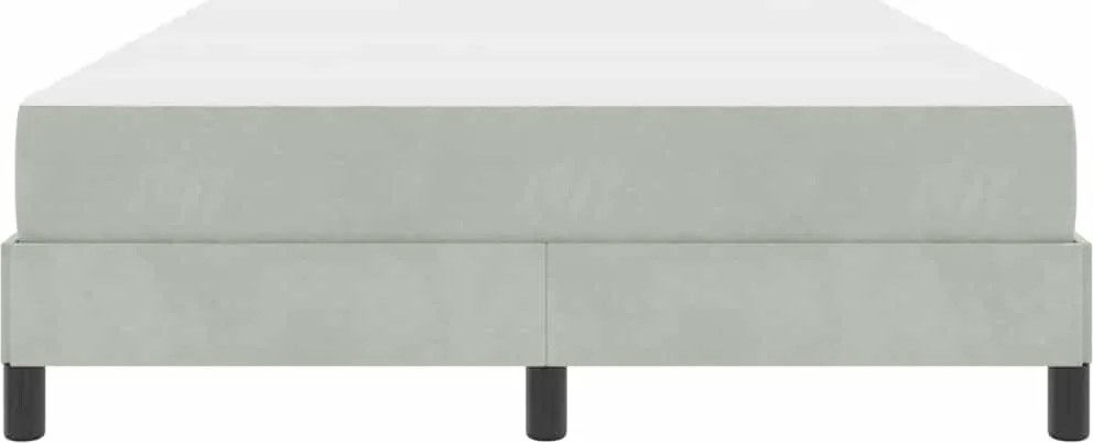 Postel s boxspringem s matrací Světle šedá 160 x 200 cm textil 3398701