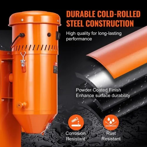 Dust Collection System: 1450 W Dust Collector Media Reclaimer s kapacitou 6,8 l