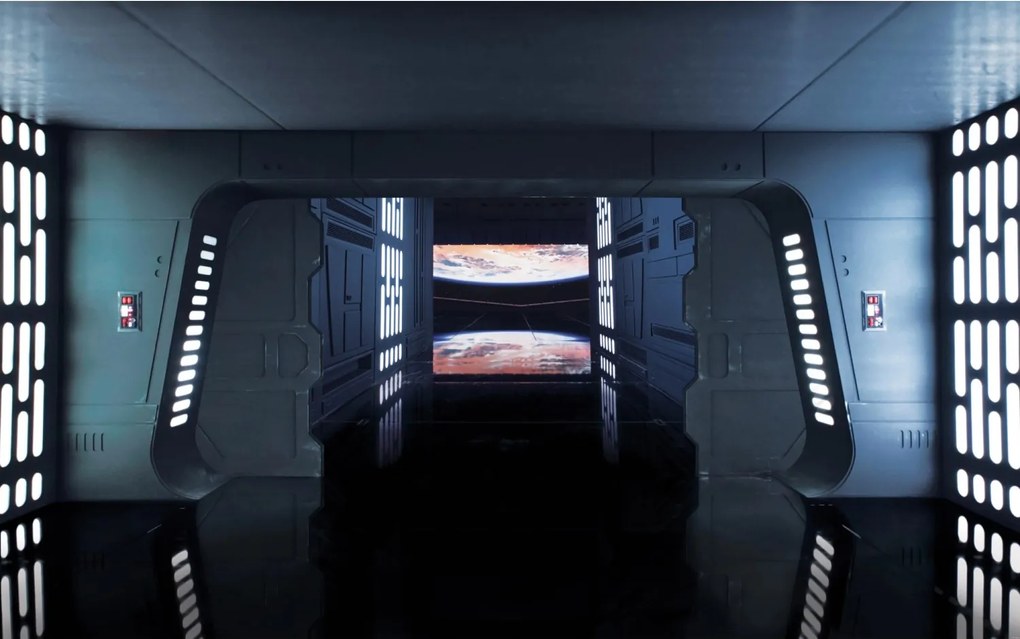 Komar Vliesová fototapeta Star Wars Death Star Floor 400 x 250 cm
