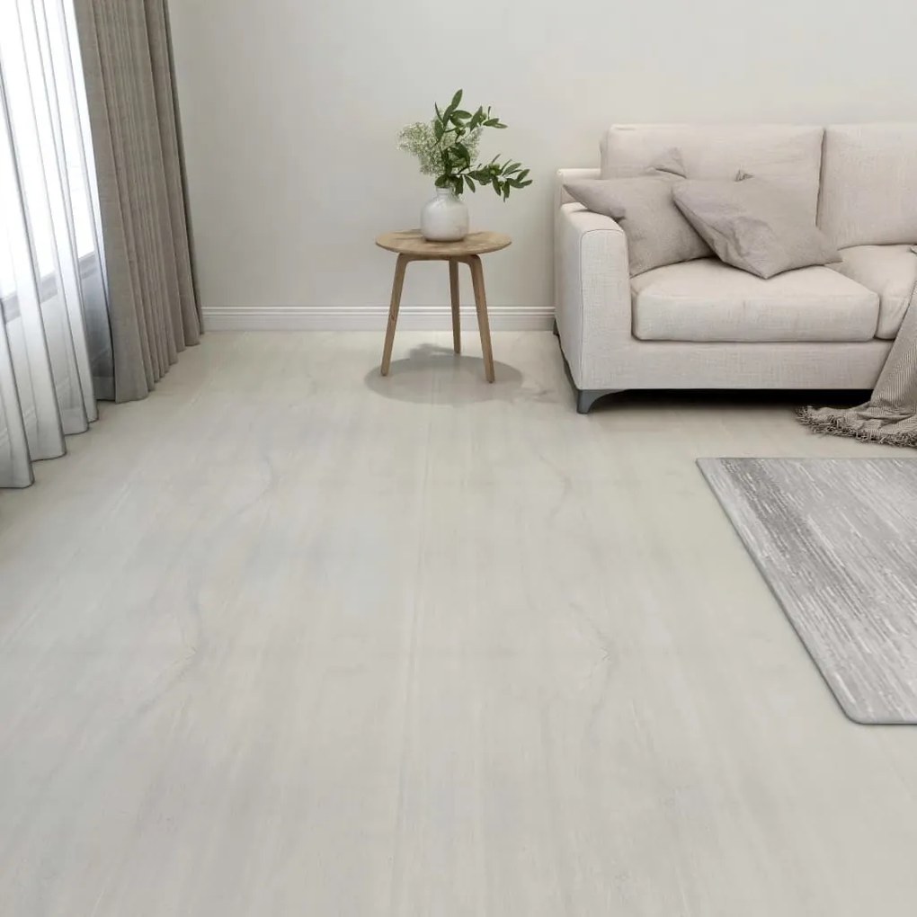 vidaXL Samolepicí podlahové desky 55 ks PVC 5,11 m² [144872] Barva: Bílá