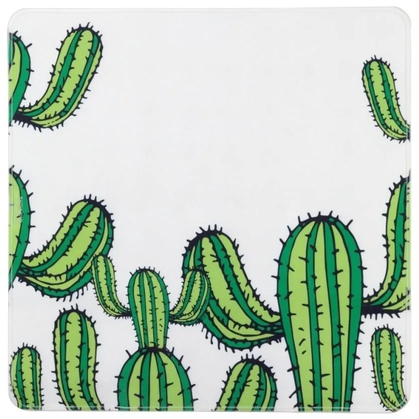Protiskluzová koupelnová podložka Wenko Cactus, 54 x 54 cm