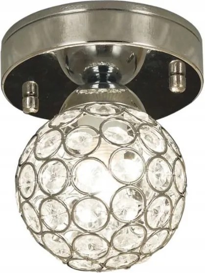 Koupelnová lampa Aneta o rozměrech 10x16 cm IP44 chrom/průhledný Julietta 1xG9