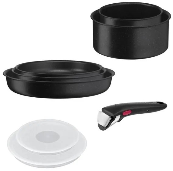 Tefal - Sada nadobí 8 ks INGENIO BLACK STONE