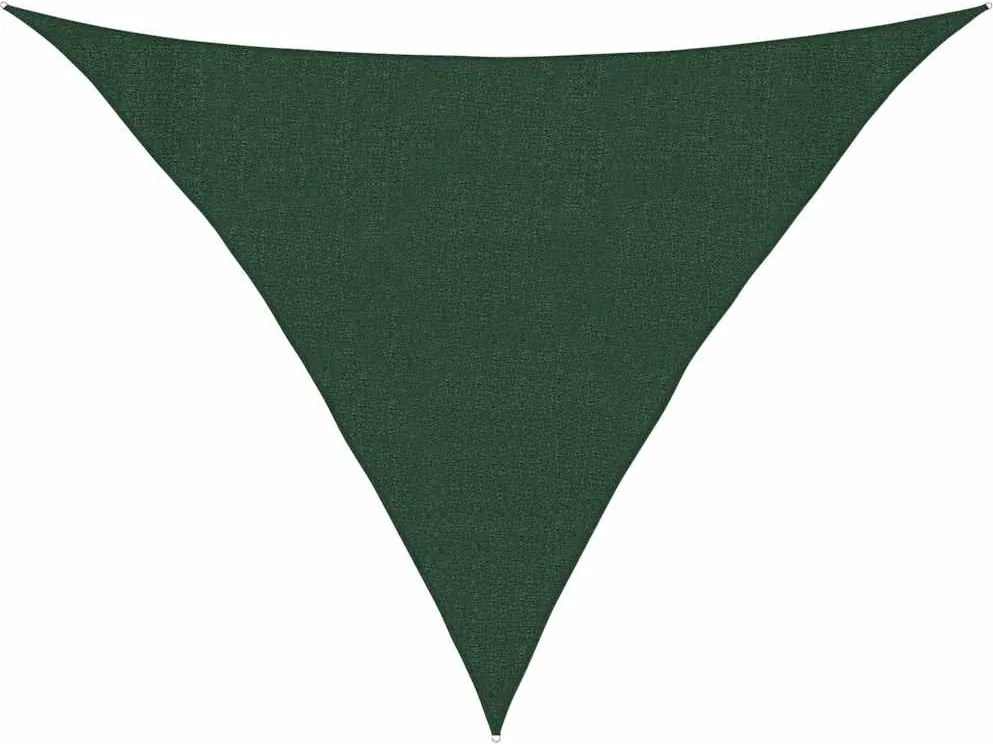 Plachta proti slunci 160 g/m² tmavě zelená 3 x 3 x 4,2 m HDPE 311474