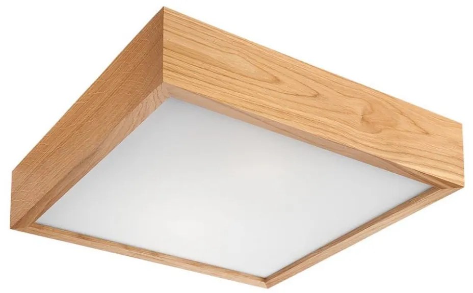 Stropní svítidlo OAK SQUARE 1xE27/60W/230V dub 27,5 cm