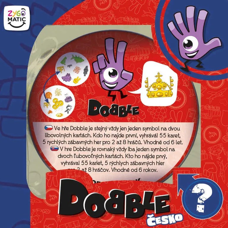 ASMODEE Hra postřehová Dobble Česko plechová krabička *SPOLEČENSKÉ HRY* asdobcze01