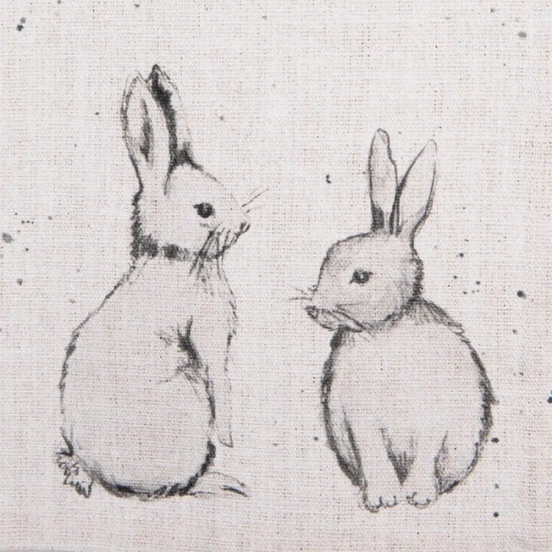 Bavlněná utěrka s králíčky Bunny Buddies I – 50x70 cm