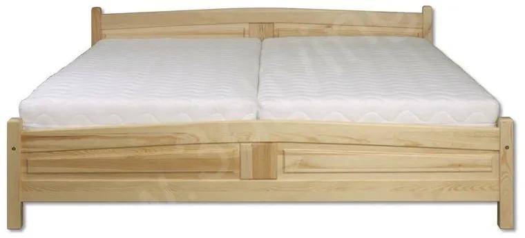 Drewmax Dřevěná postel 120x200 LK104 dub