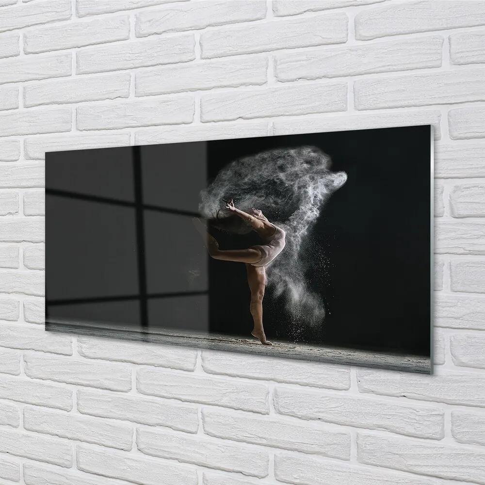 Obraz na skle žena kouř 100x50 cm