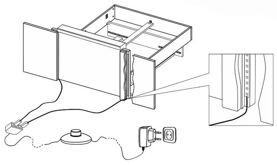 Expedo Manželská postel DOTA + rošt a deska s nočními stolky, 180x200, dub Kraft/šedá