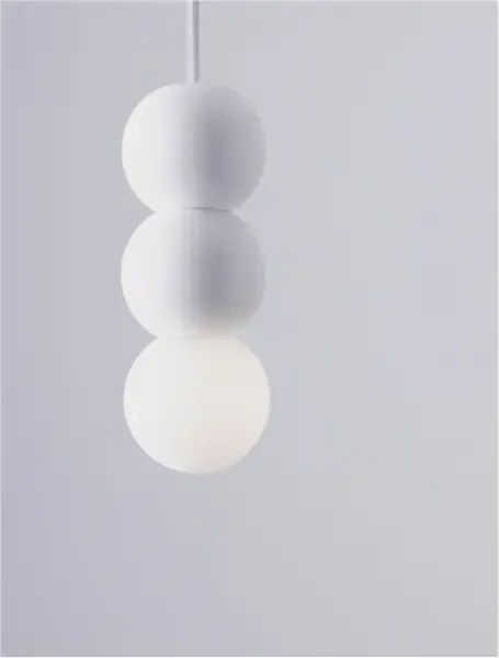 LED bílý moderní lustr Zero
