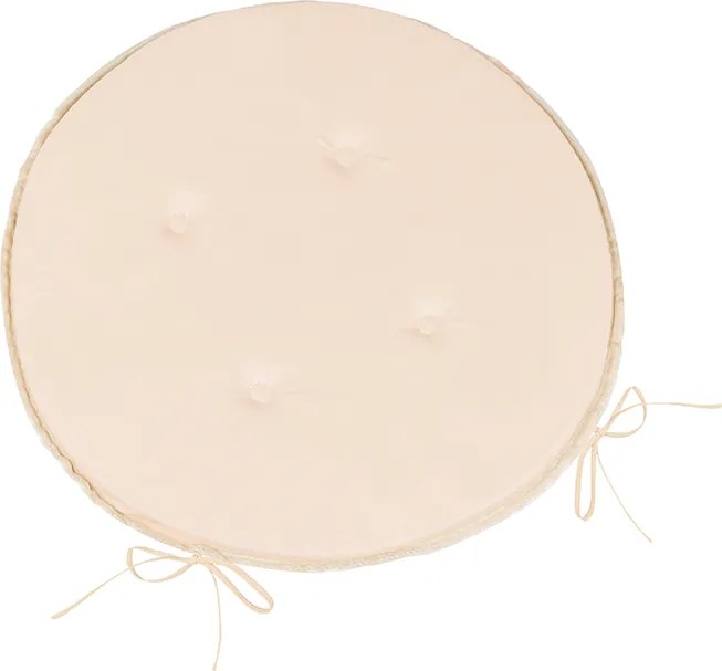 Bellatex Sedák Adéla kulatý hladký Béžová 40 cm, (průměr)