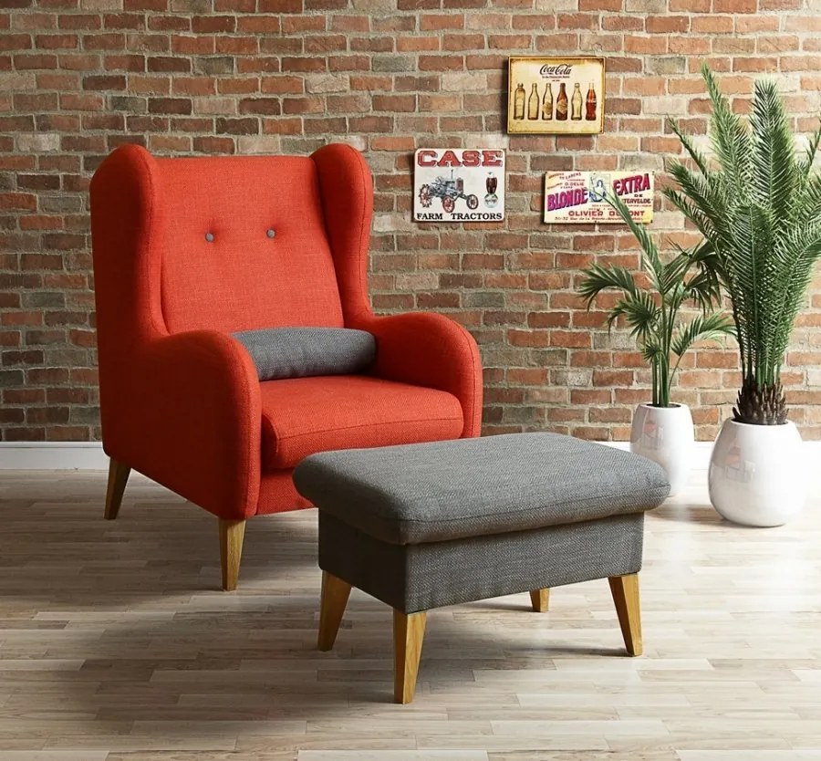 Casarredo - Komfort nábytek Taburet HALTI výběr barev SK2 | potah: solar 80