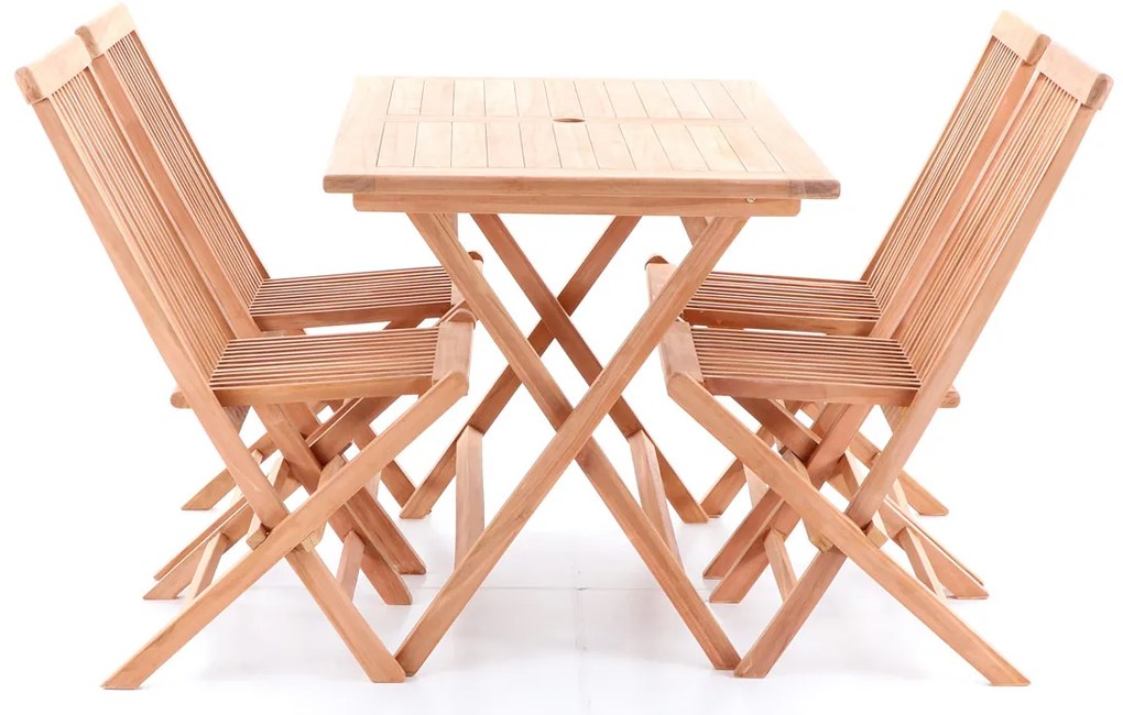 TEAK POHODA Stolová sestava SET 4