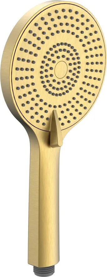 Sapho Sapho, Ruční masážní sprcha, 3 režimy, silikon trysky, Ø 120 mm, ABS/ zlato mat, SK879GB