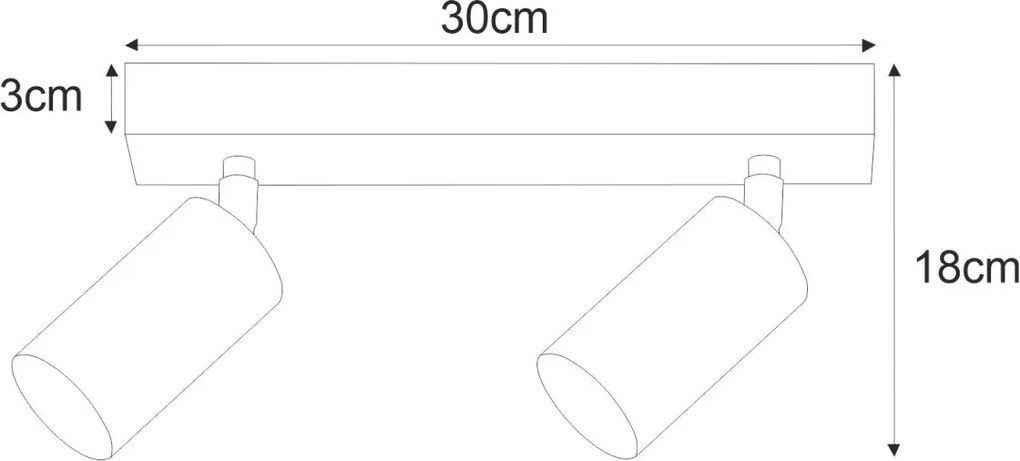 Stropní bodovky Kaja MATI K-5821 béžová barva 2×GU10