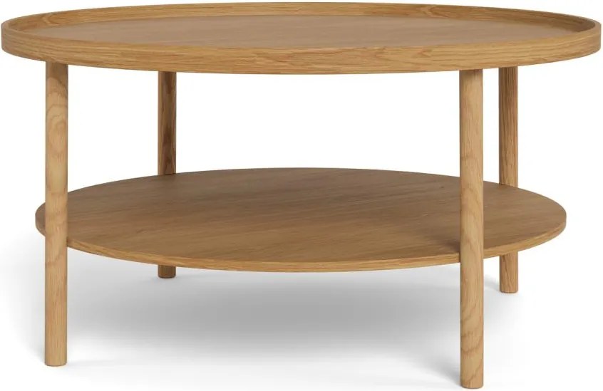 ACTONA Kulatý konferenční stolek BANBURY hnědý Ø80x42 cm