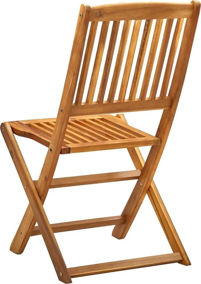 vidaXL Skládací zahradní židle 2 ks masivní akáciové dřevo [46339] Barva: Šedá