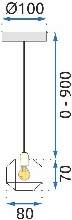 Toolight Křišťálové stropní svítidlo APP586-1CP černé