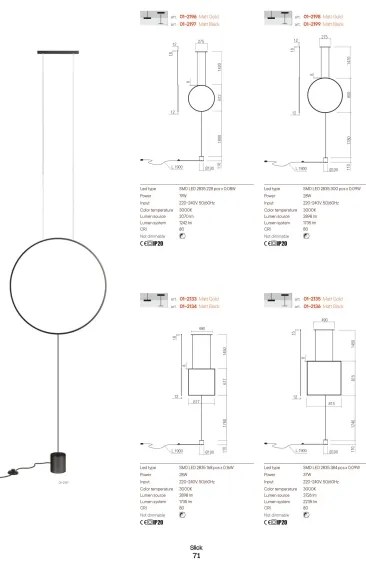 Redo 01-2197 - LED Stojací lampa SLICK LED/19W/230V černá