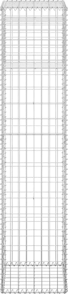 Gabionové sloupky 2 ks 40 x 40 x 180 cm železo 151265